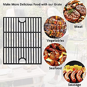 17 inch Cooking Grates for Nexgrill 6 Burner 720-0896B 720-0896E 720-0898 720-0896X Gas Grill, Cast Iron Grill Grids for Home depot 720-0896 720-0896BK 720-0896C 720-0896CP 720-0898A Replacement Part
