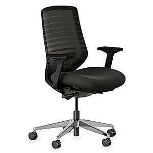 Branch Ergonomic Chair - A Versatile Desk Chair with Adjustable Lumbar Support, Breathable Mesh Backrest, and Smooth Wheels - Experience Optimal Comfort and Support - All Black