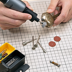 HOTO Rotary Tool Accessories Kit, 60 Pcs Accessories, Sanding, Grinding, Cutting, Drilling, Sharpening, Carving, Engraving