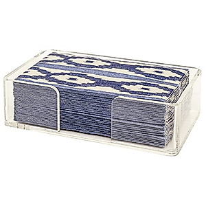 Decorative Paper Hand Towels Fingertip Towels Disposable Blue Bathroom Decor Modern Ikat Pak 64