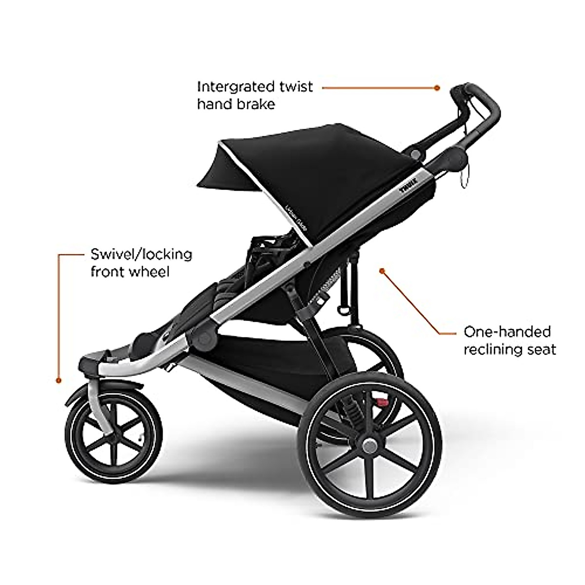 Thule Urban Glide 2 Jogging Stroller - Double Baby Stroller Perfect for Daily Strolling and Jogging - Features 5-Point Harness, Lightweight and Compact, Durable and Versatile Design for All Terrains