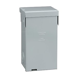 Square D - HOME250SPA Homeline Spa Panel, Load Center With 50-Amp Enclosed Main Breaker, 2-Pole, Ground Fault Interrupt,Grey