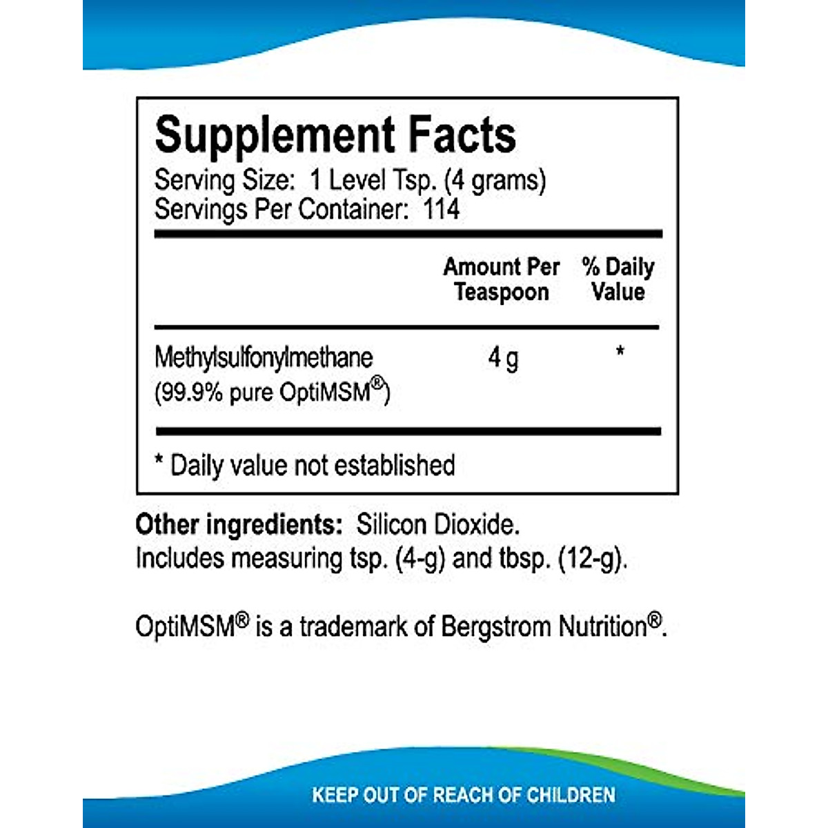 Kala Health MSMPure MSM - 1 lb Fine Powder Crystals, 99.9% Pure Distilled Organic Sulfur Crystals for Joint Health, Skin & Hair, Made in The USA