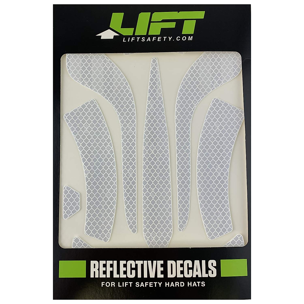 Lift Safety DAX Reflective Decals - White Medium