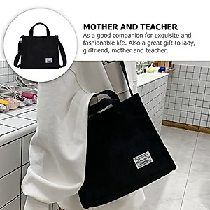 Abaodam Tote Bag for Women, Satchel Bag Handbag Crossbody Bag, Black