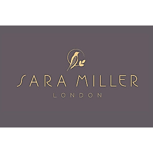 Portmeirion Sara Miller London Chelsea Teacup and Saucer, Green | 8 Oz Cup for Drinking Tea and Coffee | Made from Fine China with Gold Detail | Handwash Only