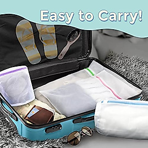 myHomeBody Mesh Laundry Bags | Delicates Bag for Washing Machine | Mesh Bags for Laundry with Zippers | Laundry Bags Mesh Wash Bags | Mesh Bag Laundry Bag as Travel Laundry Bags | 5 pcs Set