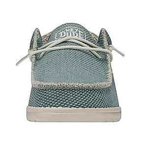 Hey Dude Mens Shoes Braided Blue Aqua 2 Size 13 Women/11 Men - Slip On Shoes - Comfortable & Light-Weight, Wally