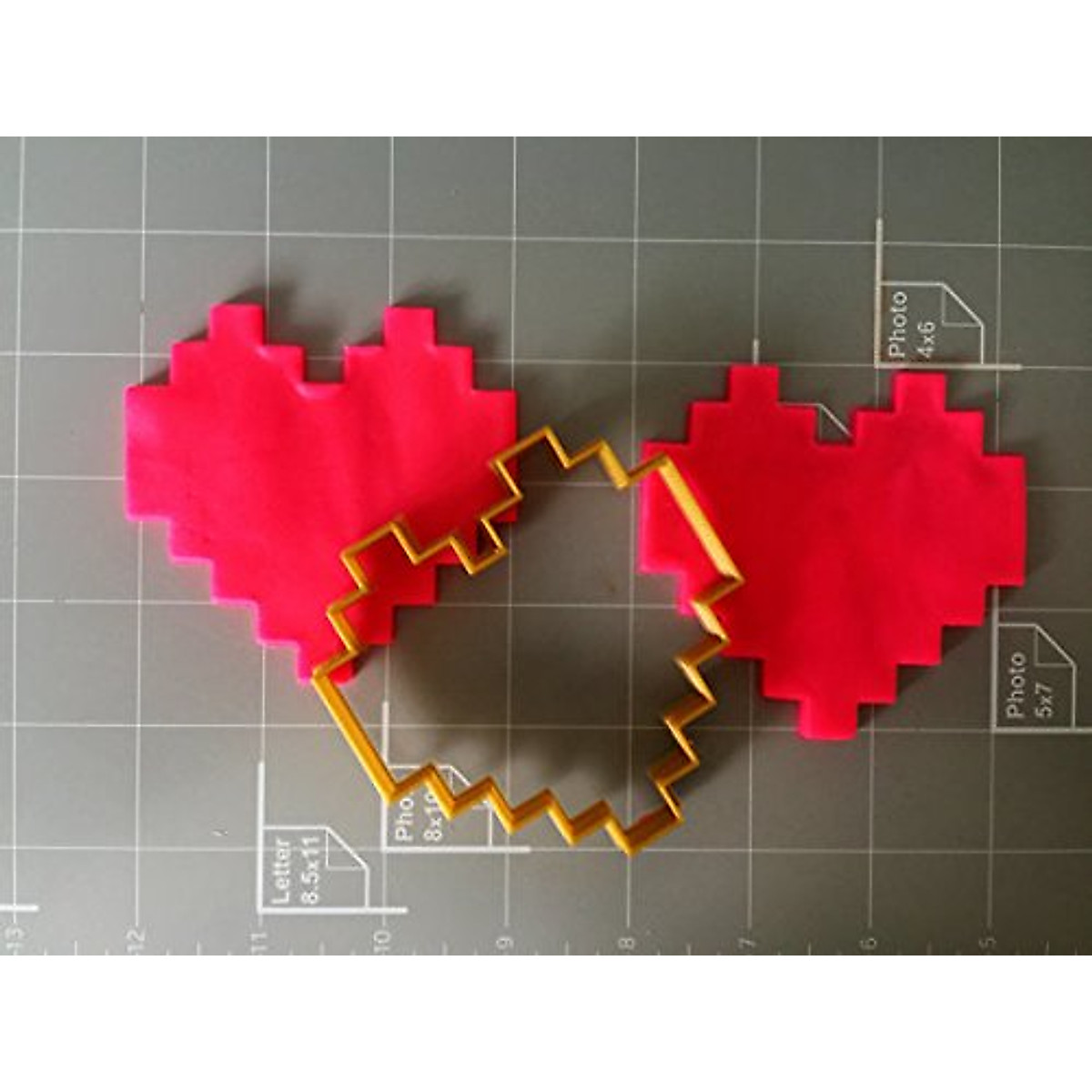 8-bit Heart Cookie Cutter