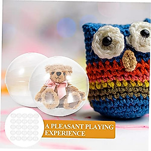 Clear Plastic Hanging Ball 600 pcs Pit Easter Machine Decorative Egg Size Ballempty Holiday Candy Twisting Machines Mm Jewelry Acrylic Balls Tree Sphere Party Crafts