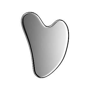 Stainless Steel Gua Sha Tool - Gua Sha Massage Tool, for Facial Microcirculation/Removes Toxins/Prevents Wrinkles/Boost Radiance of Complexion - 100% Authentic & Genuine Stainless Steel