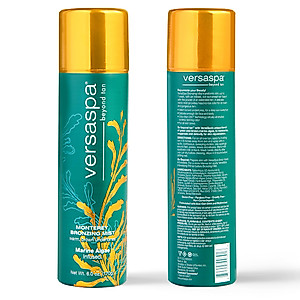 Versa Spa Monterey Bronzing Mist Sunless Self Tanner with Warm Brown and Caramel Undertones for Body and Face, 6 Ounces