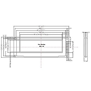 Screen Module Board, High Contrast Ratio Stable Performance Screen Module Bright Font Color for Equipment(Yellow)