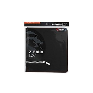 BCW Gaming 12-Pocket Z-Folio LX Trading Card Albums, Black