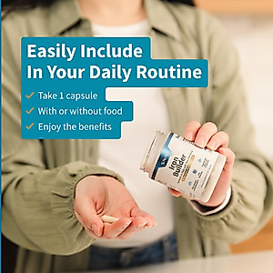 Natural Blood Builder Iron Supplements, 21mg Iron Pills to Increase Energy, Metabolism & Digestion, Absorbs Quickly Vitamins Organic Nutrients (60 Capsules)