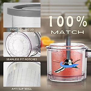 Ninja Creami Pints and Lids - 4 Pack Ninja Creami Cups, 16 oz Ninja Creami Containers, Creami Pint Containers Compatible with Ninja NC299AMZ & NC300s Series Ice Cream Maker - Tight Sealing & Anti-Slip