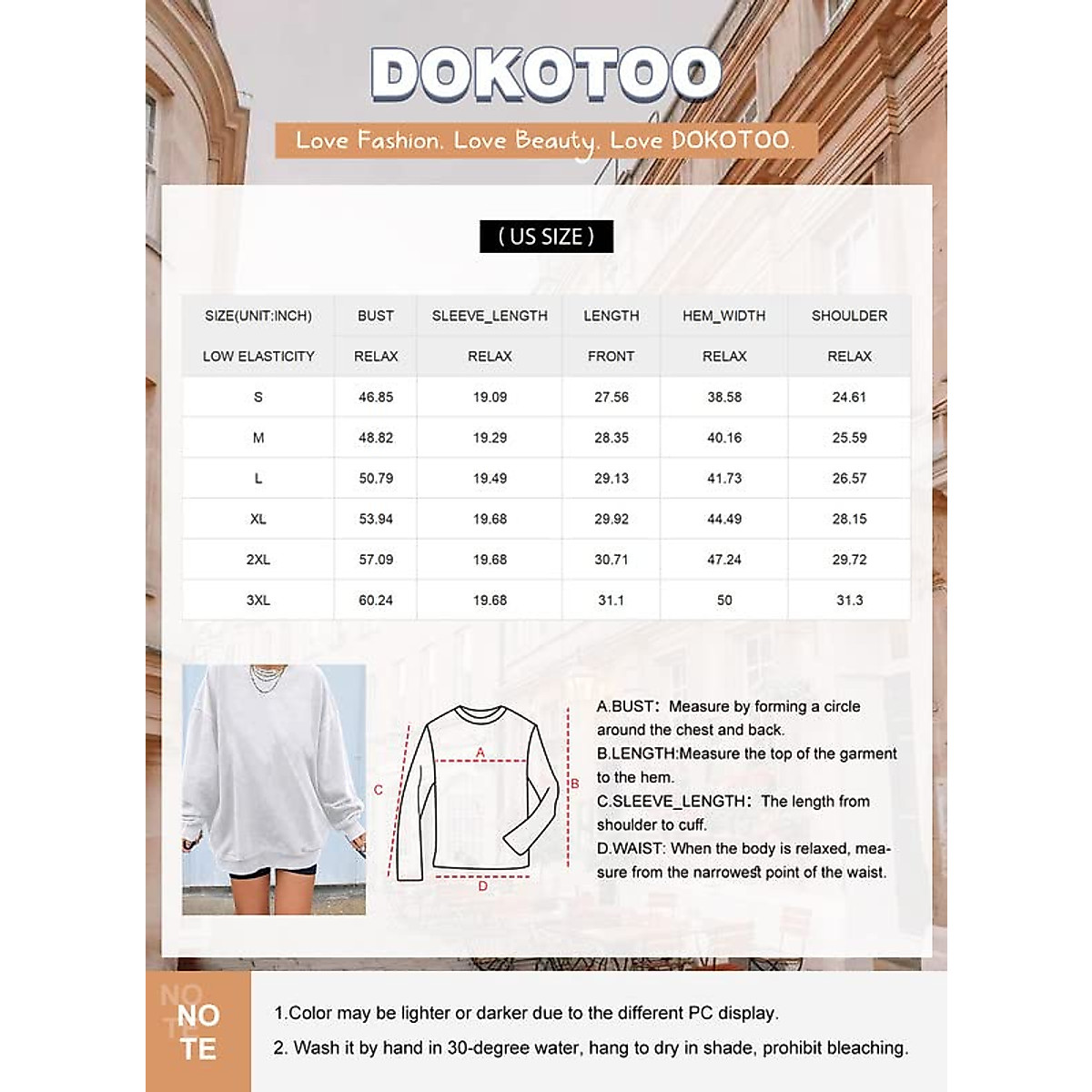 Dokotoo Womens Ladies Plus Size Cotton Basic Oversized Crewneck Long Tunic Sweatshirts for Women Long Sleeve Comfy Cozy Winter Fleece Pullover 2023 Fall Tops Casual Loose Fit Tees Shirts Black XXL