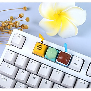 Backboon Handmade Custom Gaming Keycaps Anime Keycaps for Cherry MX Switches Mechanical Gaming Keyboard (Bulbasaur)F