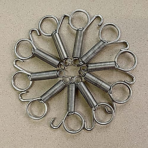 Cotsdan 20Pcs Spring Door Latch for Cages Metal Finger Spring Hooks 2 Sizes Multi-Functional Wire Cage Spring Latch Security for Fixing Pet Cage Door Dog Cat Hamsters Bunny Bird Parrot Cages Hook