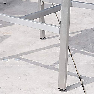 Christopher Knight Home Tammy Coral Outdoor Grey Mesh 29.50 Inch Barstools with Silver Rust-Proof Aluminum Frame (Set of 2),