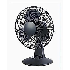 Utilitech 12-in 3-Speed Indoor Black Desk Fan
