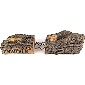Peterson Fyreside 24-inch Live Oak Log Set with Vented Burner, Match Light (Natural Gas Only)