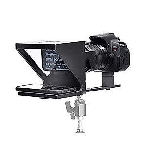 Little Prompter, The Original Compact Personal Teleprompter for Video Production. No Studio Required. Perfect for DSLRs, Webcams, and Built-in Laptop Cameras. Use with iOS or Android.