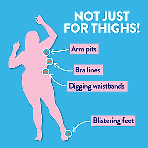 Megababe Thigh Rescue Anti-Chafe Stick | Prevents Skin Chafe & Irritation | Thighs, arms, bra-lines & more | 2.12oz - Unscented