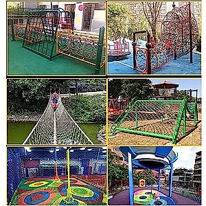 EkiDaz HXRW Rope Net Climbing Net for Kids Portable Protective Safety Net, for Indoor and Outdoor Playground Rope Net Playground Sets for Backyards (Size : 1 * 1m(3.3 * 3.3ft))