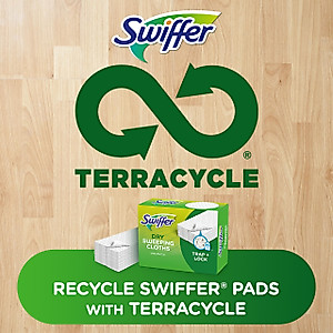 Swiffer Sweeper Dry Mop Refills for Floor Mopping and Cleaning, All Purpose Floor Cleaning Product, Unscented, 52 Count (Packaging May Vary)