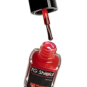 Thermal Grizzly - TG Shield (5ml red) - Protects Components From Liquid Thermal Paste and Short Circuits - High Temperature Conformal Coating CPU/GPU/PS4/PS5/Xbox