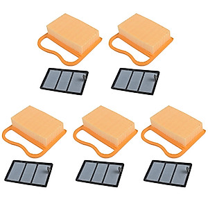 labwork 4238 141 0300 5 Packs Air Filter Set with 4238 140 1800 Pre Filter Replacement for Stihl TS410 TS420 4238-140-4402 4238 140 1800