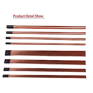 Surprecision Arc-air Gouging Carbon Rods 0.16" x 13.98", Round Gouging Electrodes Diameter 4mm, Length 355mm(Package: 10pcs)