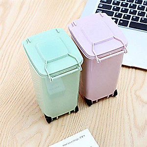 Storage Box Creative Cleaning Storage Garbage Can Small Cleaning Mini Trash Rubbish Bin(Black)
