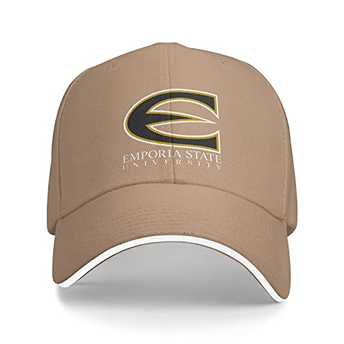 Emporia A State University Logo Sandwich Cap Unisex Classic Baseball Capunisex Adjustable Casquette Dad Hat Natural