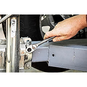 SATA 3/8-Inch Drive Quick-Release 72-Tooth Ratchet with an Teardrop Head, Full-Polished Chrome Finish - ST12971U