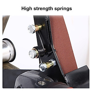 Stainless Steel Pipe Polisher, DIY Mini Belt Sander Sanding Polishing Grinding Machine Tube Belt Sander (5/8in‑11 American Thread)
