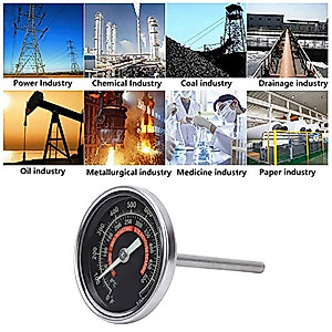 TS BX51 Stainless Steel Oven Barbecue Thermometer, Large Dial, High Accuracy, IP55 Level, for Kitchen Cooking, Food Safety with Premium Materials