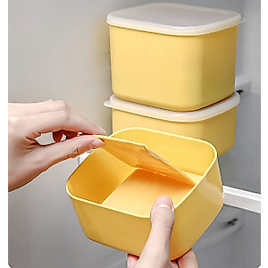 wulikanhua 2 Pack-Cold Dish Storage Container, Deli Meat Container Cold Cuts Fridge Keeper, Cheese Food Storage Container with Lid for Refrigerator, Shallow Low Profile Christmas Cookie Holder