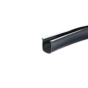 Miller Edge LS-0101-10 Bottom Loop Seal/Weather Seal for Doors, 3 1/2 Inch, 10 Foot Spool, Black