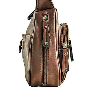 Purse King Magnum Dark Brown Concealed Carry Handbag