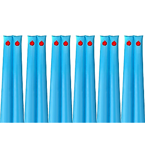 Poolzilla 8-Foot Heavy Duty Double Chamber Water Tube for Swimming Pool Winter Covers - 6 Pack
