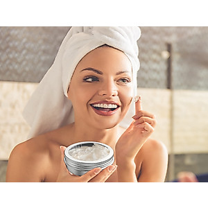 12 Pcs 4 Ounce aluminum Tins Jars Containers Round Clear Top Screw Lids Containers for Cosmetic, Salves, Balms, Lip Balm, Spices or Others, Silver