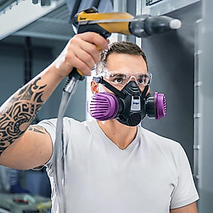 Dräger X-plore Combination Cartridge for Organic Vapors, Oil and Solid Particulates (OV/P100) | 2 Pieces | NIOSH-Approved X-plore 5500 Full-Face & 3300/3500 Half-Face Respirator Masks