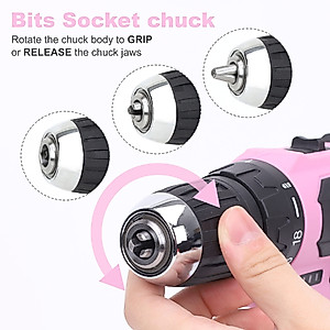 FASTPRO 160-Piece Pink Tool Set with 12V Cordless Lithium-ion Drill Driver, Lady's Home Repairing Tool Kit with Drill in Storage Case, For DIY, Home Maintenance.