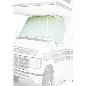 ADCO 2409 White Class C Chevy 2001-2015 Windshield Cover (RV Motorhome with Mirror Cutouts)