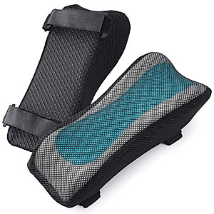 Fuloon Ergonomic Office Chair Armrest Cushion, Elbow Pillow with Cooling Gel for Elbow and Forearm Pressure Relief for Computer Chairs, Gaming Chairs, Office Chairs and Wheelchairs