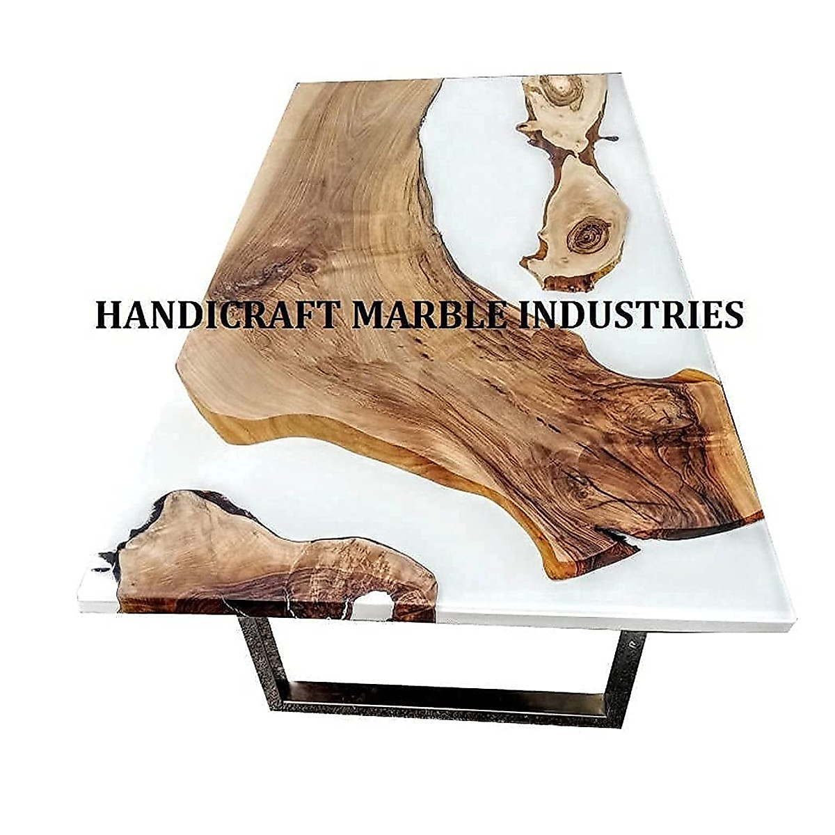 Epoxy Table, Epoxy Resin River Table, Live Edge Wooden Table, Natural Wood,Dining Table, Natural Epoxy Table, Resin Table 54" x 27" Inch