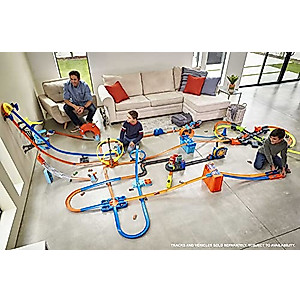 Hot Wheels Track Builder Track Set Vertical Launch Kit, 50-in Tall, 36 Component Parts & 1:64 Scale Toy Car [Amazon Exclusive]