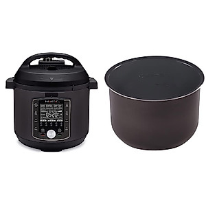 Instant Pot Pro 10-in-1 Pressure Cooker, Slow Cooker, Rice/Grain Cooker, Steamer, Saute, Sous Vide, Yogurt Maker, Sterilizer, and Warmer, 6 Quart & Ceramic Inner Cooking Pot - 6 Quart
